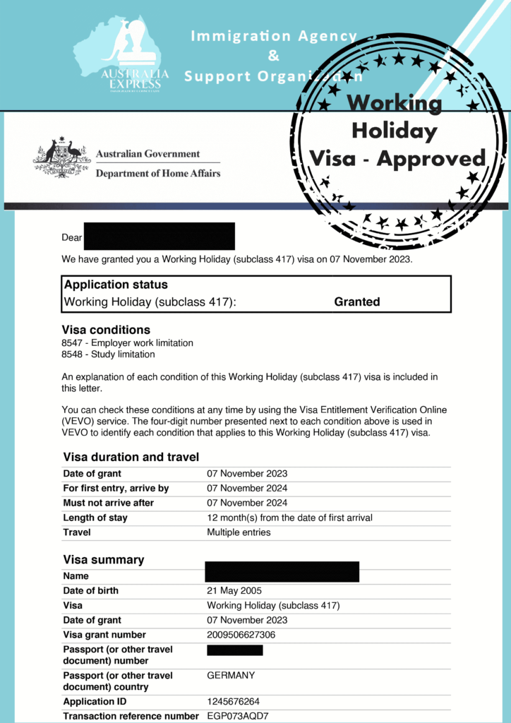 Visa Approvals - Australia Express