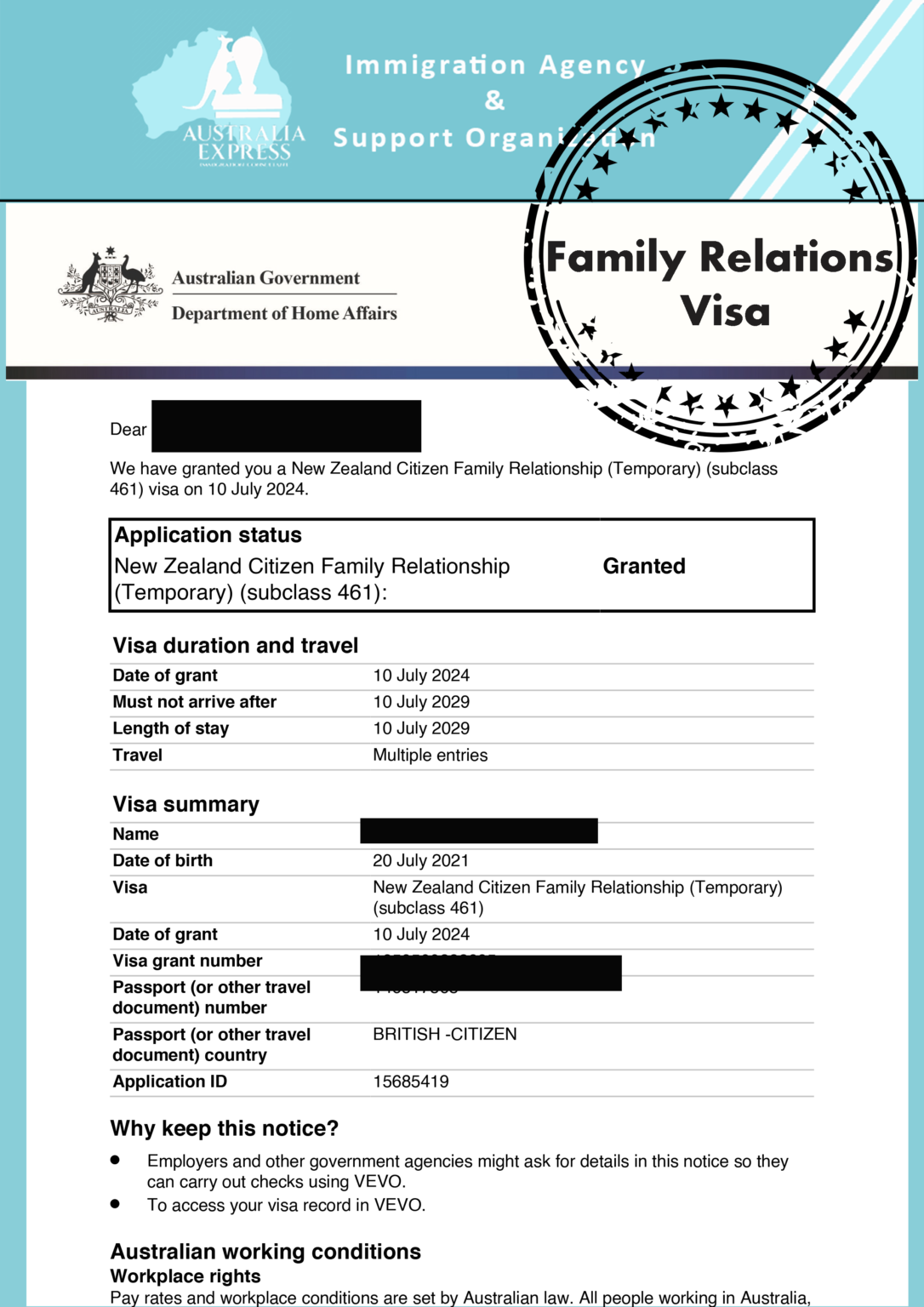 Visa Approvals - Australia Express